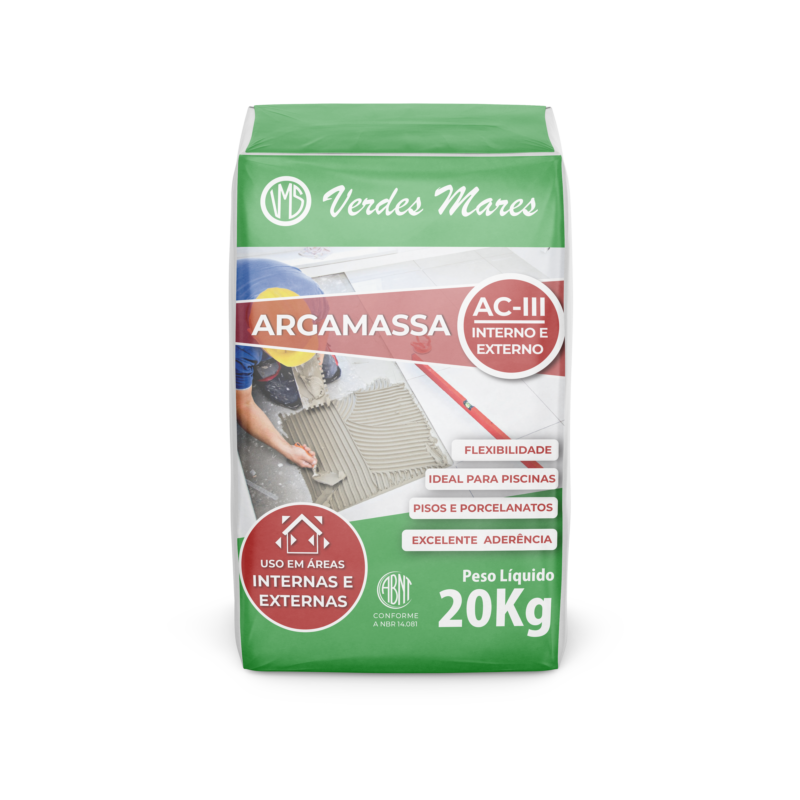 Argamassa Verdes Mares Ac3 20 Kg - Loja Verdes Mares